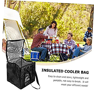 VINTORKY Thermal Insulation Bag Food Carrying Bag Insulated Cake Tote Bags Insulated Cooler Bags Beverages Carrier Bag Cooler with Cover Foldable Shopping Bag Freezer Oxford Cloth