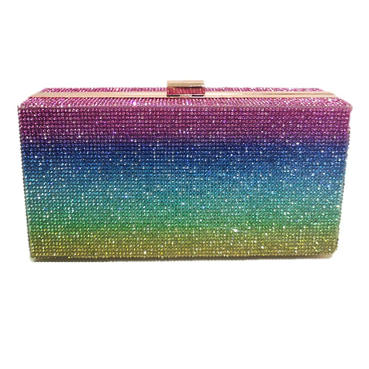 Classic Dollar Style Evening Bags With Diamond Shoulder Bag Wallet Clutch Crossbody Bag with Chain Strap (Multicolor)