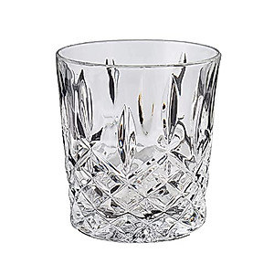 Marquis by Waterford Markham Square Personalized Crystal Whiskey Decanter Set with Pair of 11 Ounce DOF Glasses, Custom Engraved Whiskey Decanter with Glasses for Scotch, Bourbon, Rye