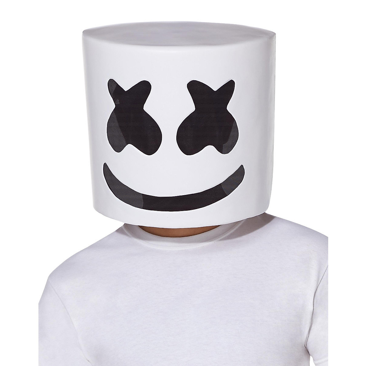 Spirit Halloween Kids Mesh Marshmello Half Mask White - OS