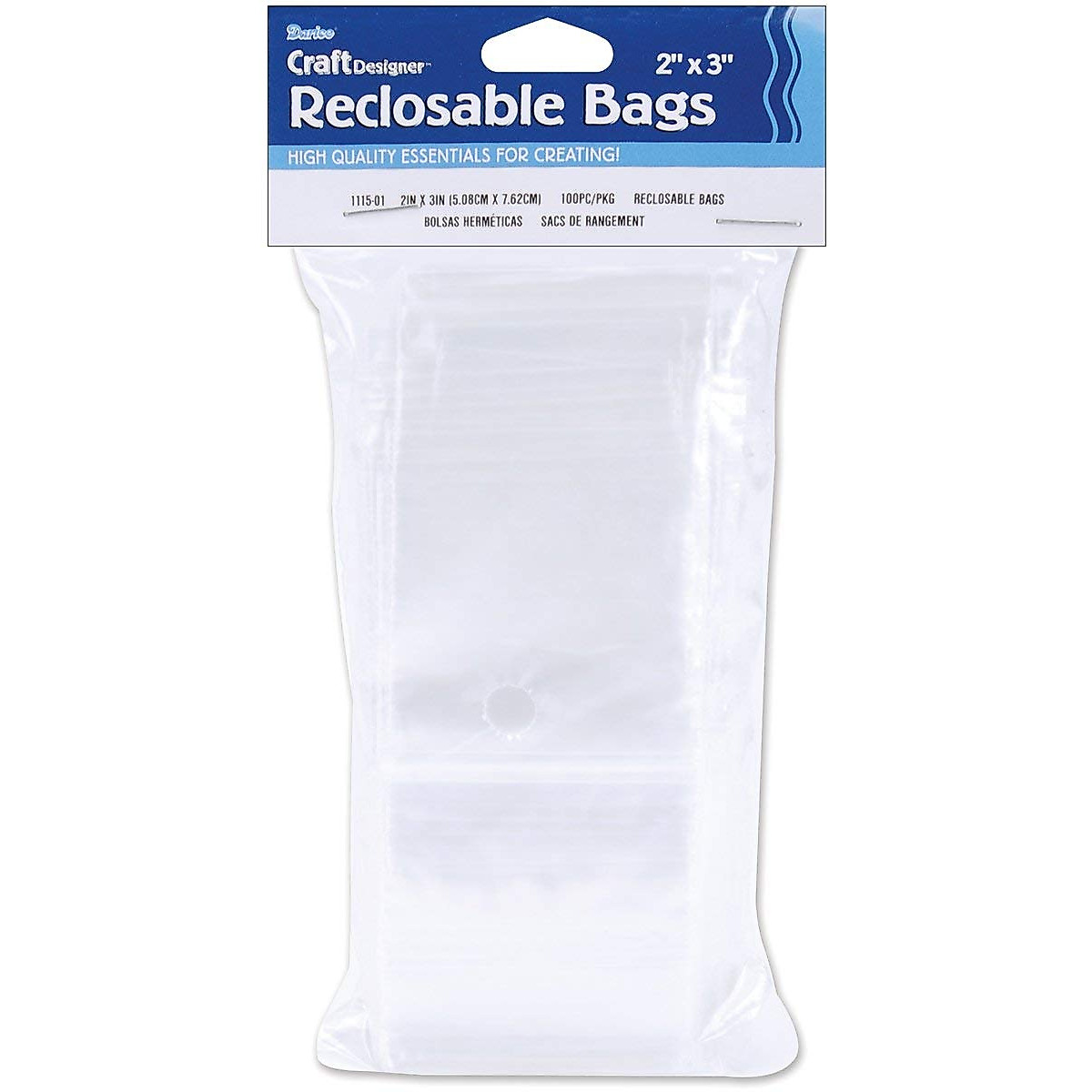 Darice, 100 piece, 2 by 3 inch, Reclosable Bags