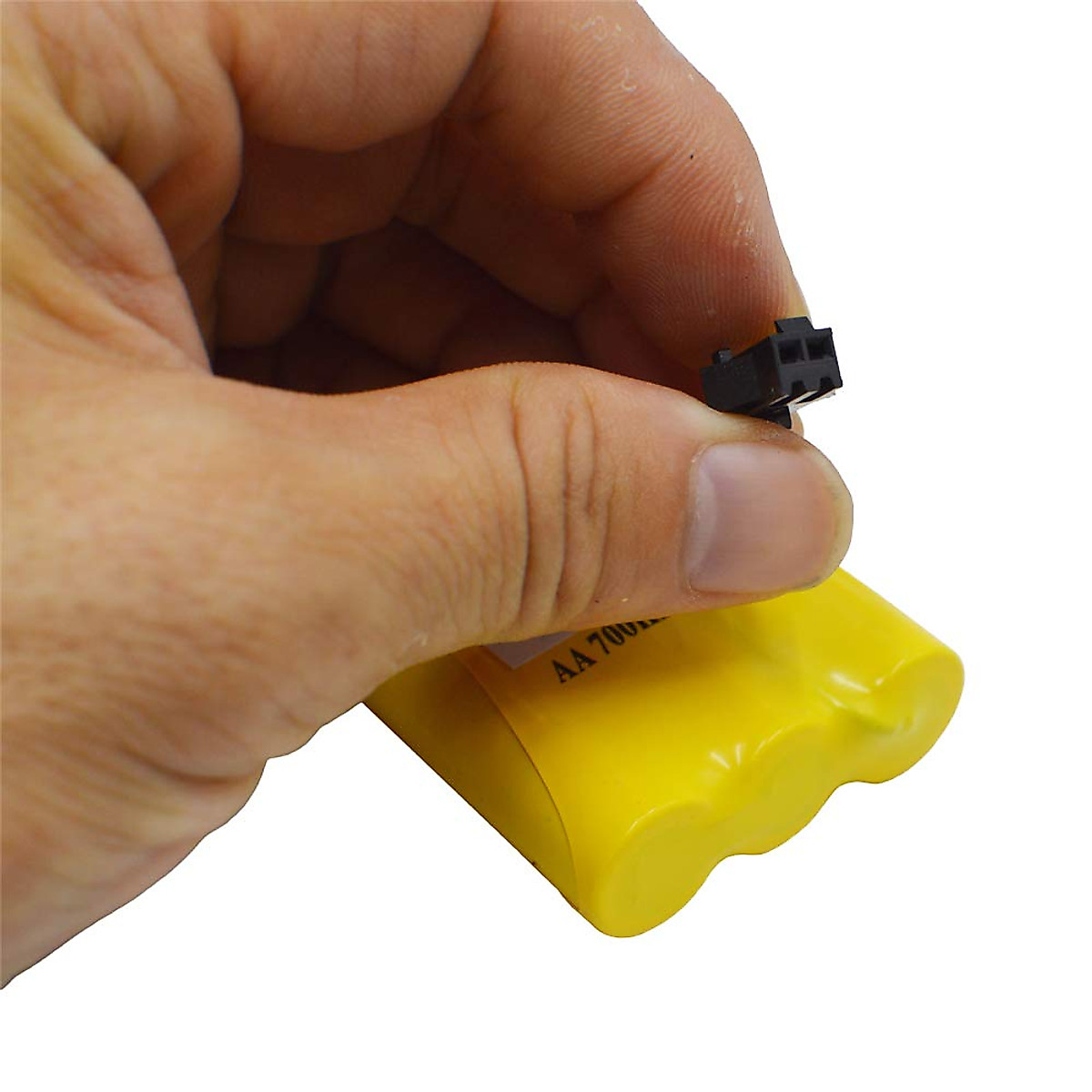 Blomiky 2 Pack 3.6V 700mAh AA Nicd Rechargeable Battery Pack with SM-2P 2 Pin Plug and USB Charger Cable for SY-E571 RC Excavator RC Cars 3.6V Battery and USB 2