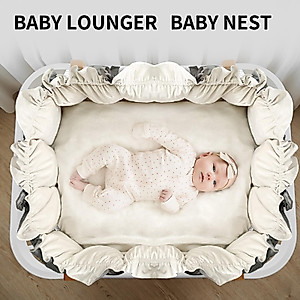 Aokeyee 5 in 1 Thick and Plush Baby Play Gym Mat,Activity Gym & Play Mat with Moon Pillow,Convertible Stage-Based Developmental from Baby to Toddler