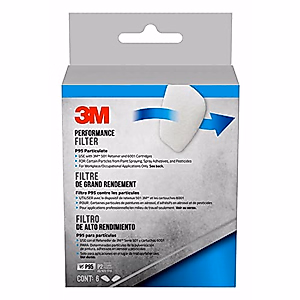 3M Performance Filter, P95 Particulate, NIOSH-APPROVED, Replacement Filters Easy To Install, 6 Pack