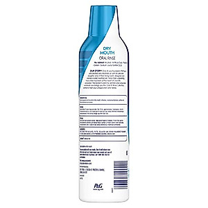 Oral-B Dry Mouth Oral Rinse Mouthwash, Moisturizing Mint, 16 Fl Oz