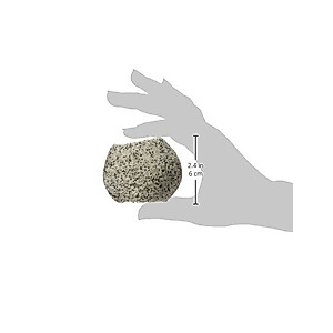 Penn-Plax Deco-Replicas Granite Aquarium Ornament & Hideaway – Realistic Stone Appearance – Safe for Freshwater and Saltwater Tanks – Small Size, White (RR1071)