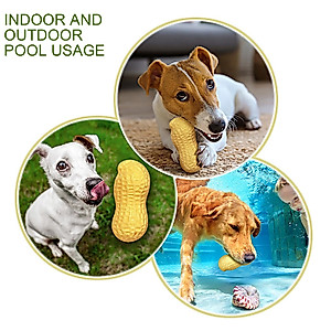 FGEAKL Squeaky Dog Chew Toys,Indestructible Tough, Durable Interactive Dog Toys for Teething Boredom, Peanut Toys for Extreme Chewers, Toothbrush Dental Care (2Pcs)