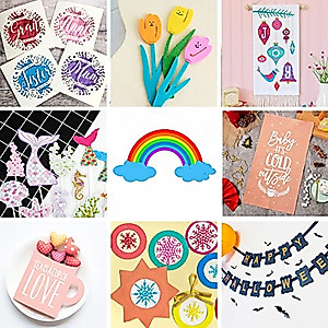 Cutting Mats for Cricut - Lya Vinyl 8 Pack Variety Cutting Mats 13x14 INCH, Cutting Mats for permanent Vinyl(StandardGrip, LightGrip, StrongGrip, FabricGrip) for Explore Air Series & Accessories