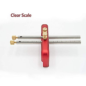 Zeglavi Adjustable Marking Gauge Woodworking Scriber Mortise Gauge Aluminum Alloy DIY Draw Line Metal Ceramic Wood Scribing Tools for Carpenter
