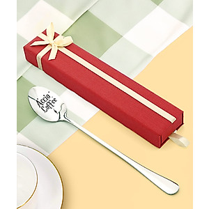 Accio Coffee Spoon - Stainless Steel Engraved Teaspoon - Wizarding Coffee Lover Gift - Harry Potter Inspired Gift - Funny and Unique Present for Birthday, Christmas, Halloween