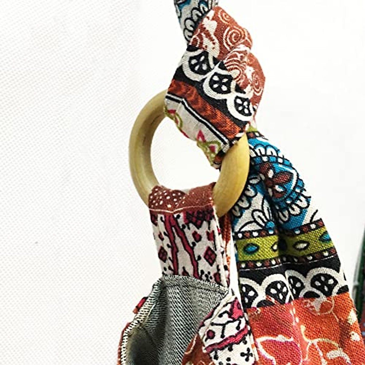 jinghuiyue Bohemian Hippie Crossbody Bag Purse Zip Hobo Sling Bag Handmade Thai Top Messenger Bags (256-511)