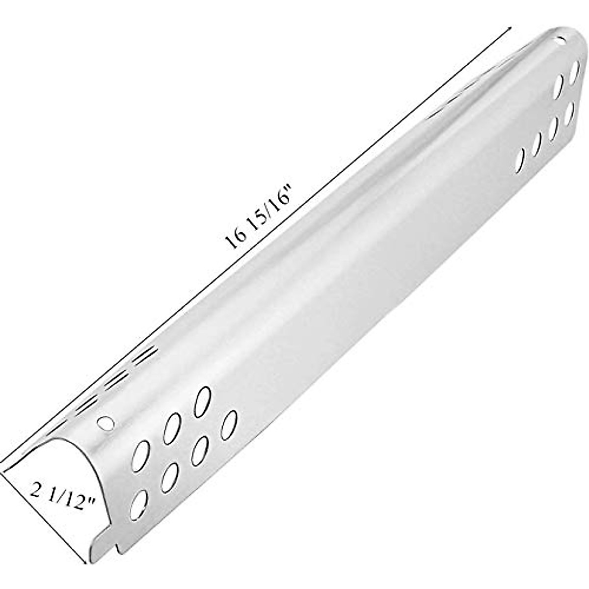 SafBbcue Grill Parts Kit Replacement for Charbroil Performance 300 2-Burner 463625217 Gas Grills, Included Heat Plate Tent Shield, Pipe Burner Tube, Adjustable Carryover Tube