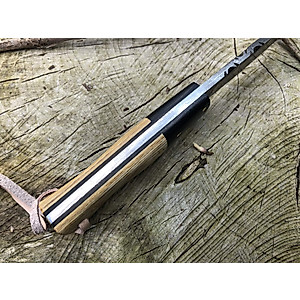 Perkin Damascus Steel Hunting Knife With Sheath Bushcraft Knife - SK1200