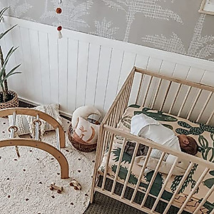 Chippi & Co Cute Arizona Cactus Fitted Bamboo Cotton Crib Sheet for Baby Standard Size Mattress, boy and Girl Unisex Nursery Bedding 52x28x9''