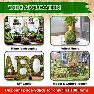 Duspro 5oz Hamster Bedding, Natural Forest Moss Bedding for Hamster, Hamster Bedding Odor Control, Decorate Hamster Hideout with Moss.