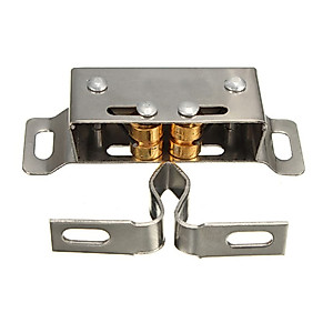 Stainless Steel Double Roller Catch,Suck Touchs Beads Kitchen Cupboard Cabinet Latch Hardware Roller Cabinet Door Catch 20 Pair