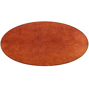 Generic Round Area Rug,Burnt Orange Non-Slip Bathroom Rug Soft Floor Carpet Mat for Living Room Bedroom Dining Room Decor, 24inch