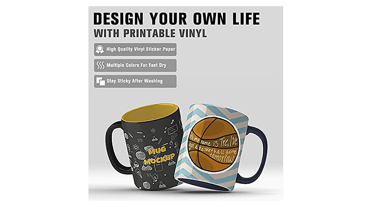 JANDJPACKAGING Printable Vinyl - 30 Pack for Inkjet Printers