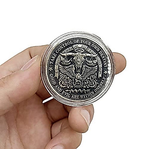 War Goddess Athena Skull Challenge Coin Collection Antique Silver Plated hobo Nickel