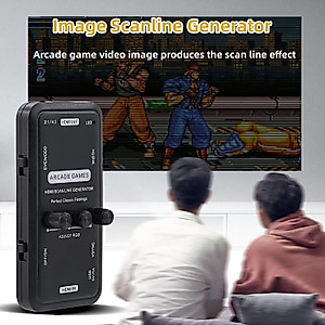 Gam3Gear HDMI Scanline Generator Portable Audio Video Output HDMI Image Scan Line Generator Function Board for All Retro Games/Gamers/Mame/Arcade Game/Emulator