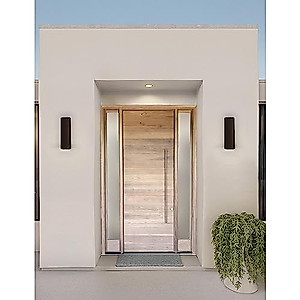 Progress Lighting Cylinder Collection 5" Modern Outdoor LED Wall Lantern Light Antique Bronze