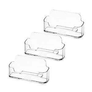 Mr. Pen- Acrylic Business Card Holder, 3 Pack, Plastic Business Card Holder, Business Card Display, Card Holder for Business Cards, Business Card Holder Stand, Business Card Holders for Desk.