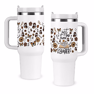 shoprotik Gifts for Book Lovers, Cool Bookish Merch & Gifts for Book Lovers, Women Readers, Book Tumbler/Mug, Club Accessories(Just One More Chapter Cup)