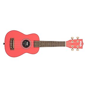 Solid Color Ukadelic Soprano Ukulele Razzle Dazzle