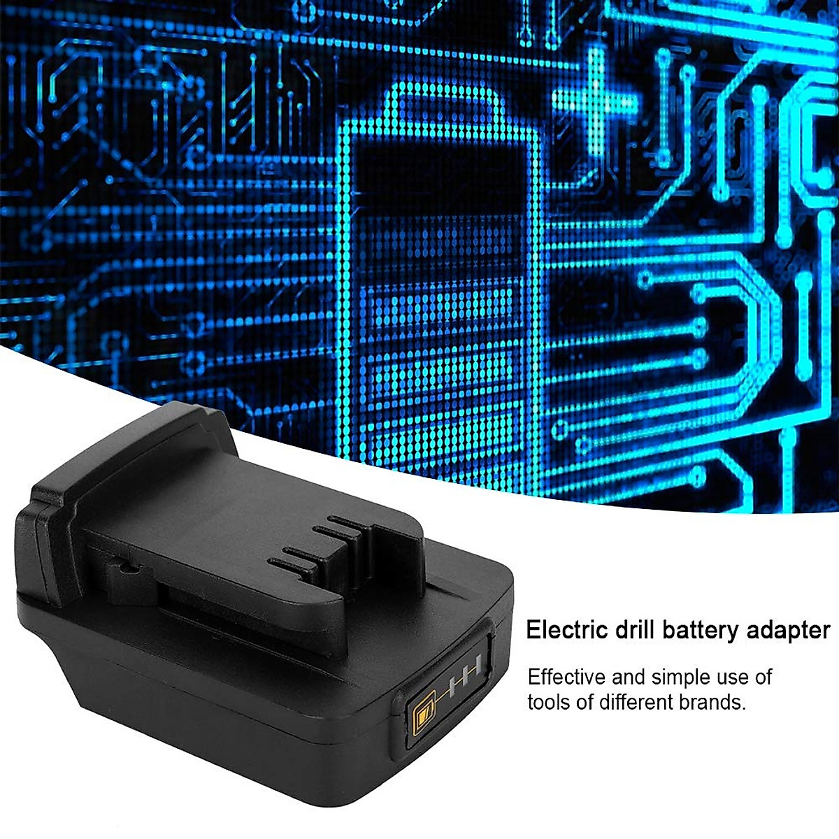 Fafeicy Battery Adapter, Electric Drill Accessory Built‑in PCBA for Makita 18V to for, with Exquisite Craftsmanship, Light and Practical, for Makita 18V Lithium Ion