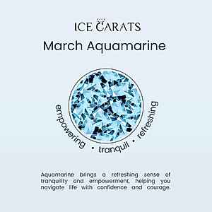 IceCarats 925 Sterling Silver Blue Aquamarine Diamond Ring Gemstone Band March Birthstone Jewelry Size 9