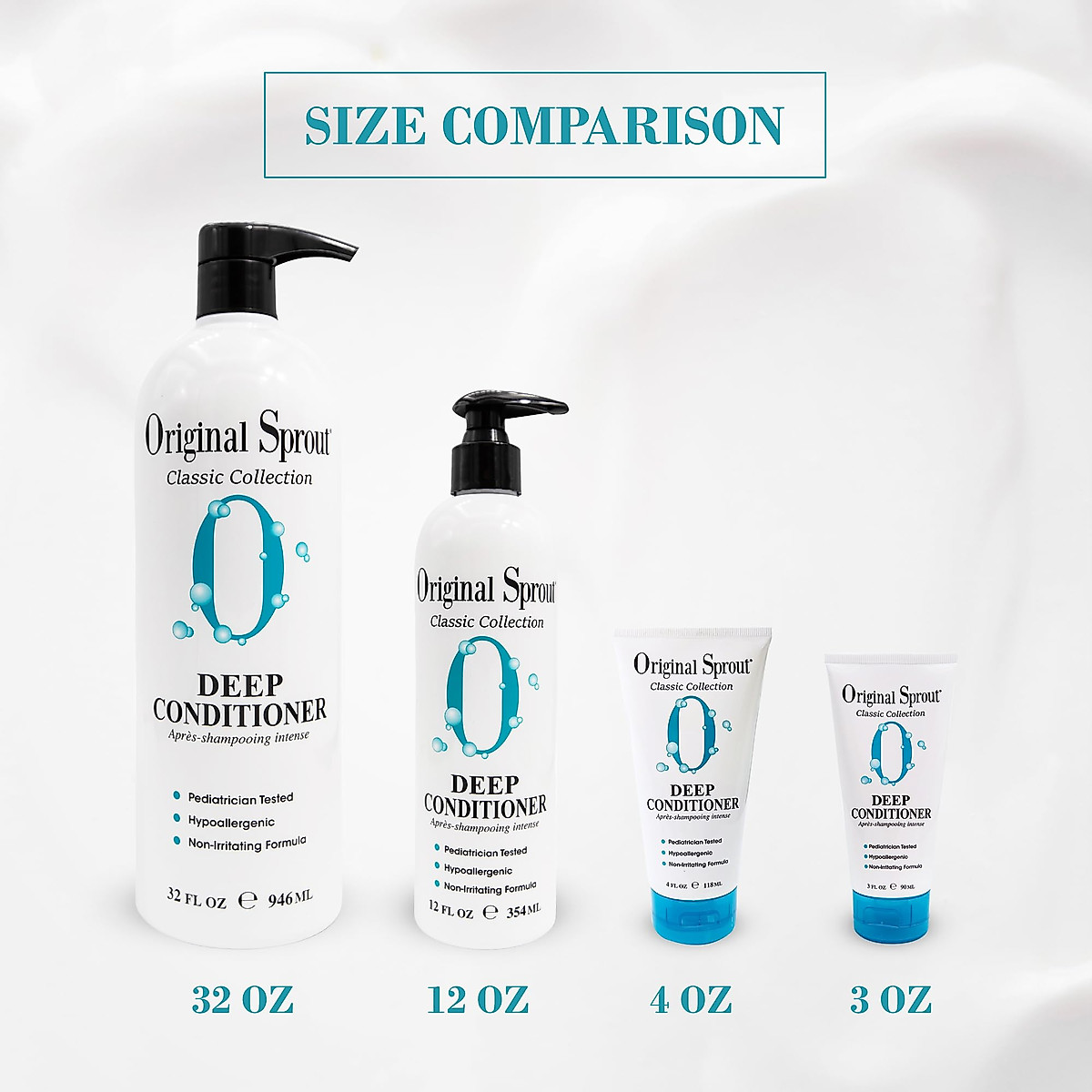 Original Sprout Deep Conditioner for All Hair Types, Vegan Conditioner, 32 oz. Bottle