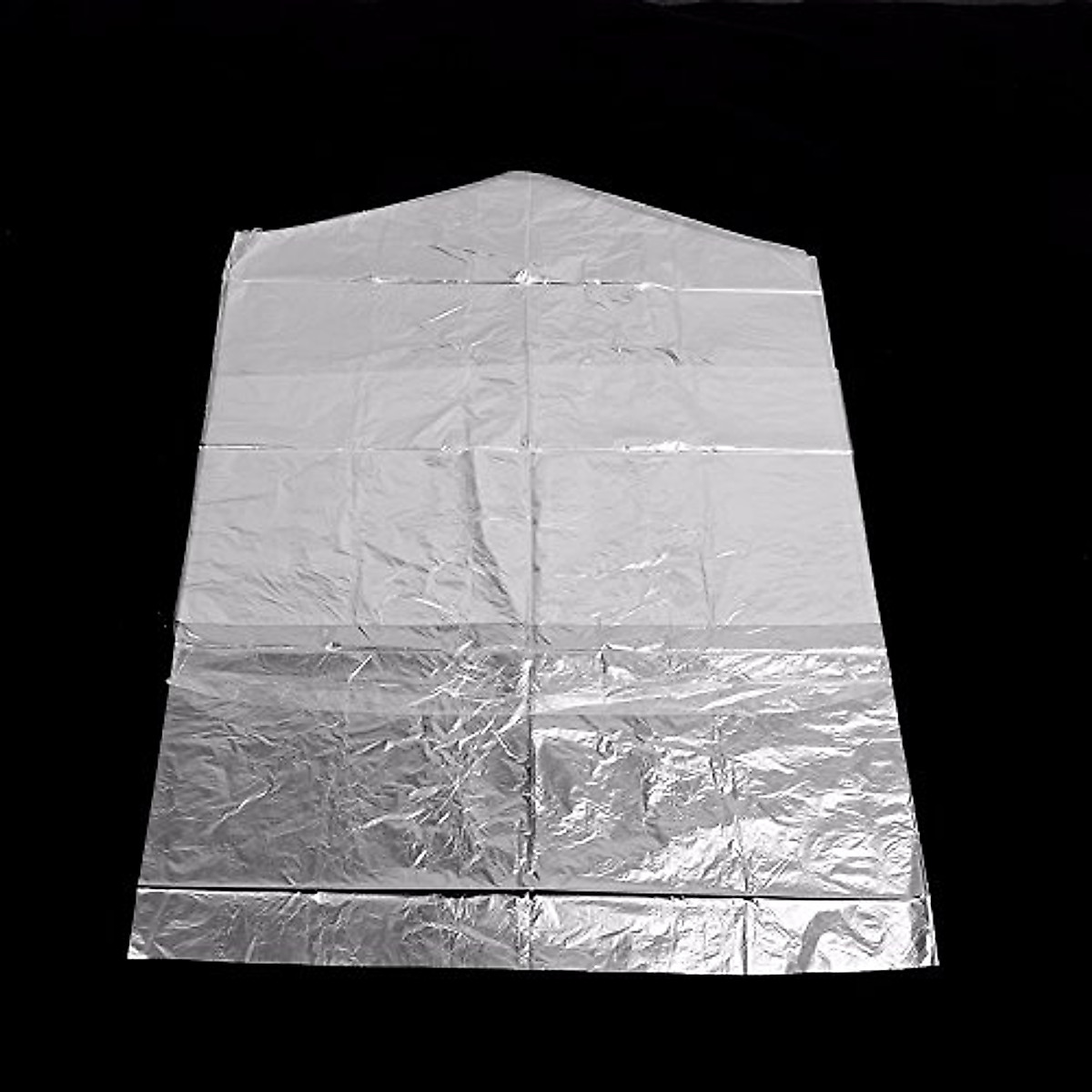 Bezall 10Pcs Plastic Clear Garment Bags, Dry Cleaner Suit Clothes Dustproof Cover Storage Bags (60 x 90cm)