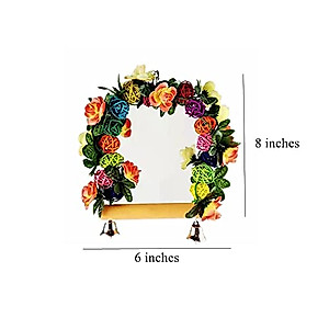 Parrot Toys Chewing Bird Toy Bells Rattan Balls Flower Cuttlebone Beak Grinding Stone Swing Toy Bird Toy Supplies Hanging Ring Suspension Bridge Station Bar (Yellow)