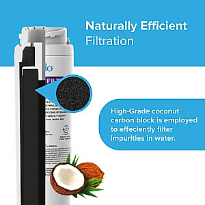 Brio GSWF Refrigerator Water Filter, Compatible with GE GSWF Smart Water 238C2334P001, Kenmore 46-9914, 469914, 9914, NSF 42, 53, 372 & 401
