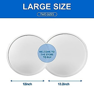 13.2 White inch Bathroom Lazy Susan Counter Non-Skid Tray for Cabinet Pantry Kitchen Home Table, Made of Beech, DIY Assembly Turntable Lazy Susan Organizer