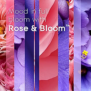 Glade Candle Jar, Air Freshener, Rose & Bloom, 3.4 Oz, 2 Count