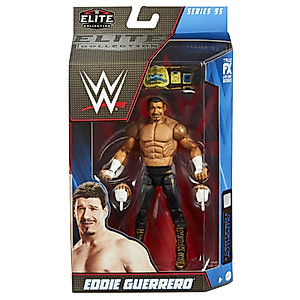 Mattel WWE Eddie Guerrero Elite Collection Action Figure, 6-inch Posable Collectible Gift for WWE Fans Ages 8 Years Old & Up