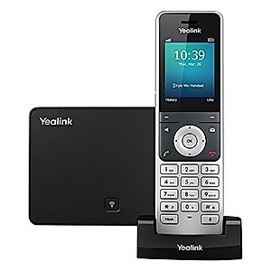 Yealink YEA-W56P Business HD IP Dect Cordless Voip Phone and Device,Silver
