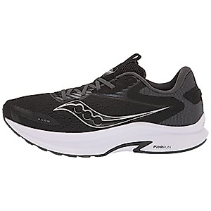 Saucony mens Axon 2 Running Shoe, Black/White, 12 US