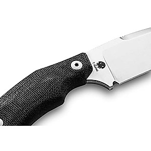 LionSTEEL H2 Karambit Style Fixed Blade EDC Hunting Hiking and Outdoor Knife, G10 and Micarta Handles, M390 Super Steel, Leather Sheath Included, Black G10