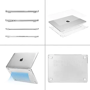 MOSISO Compatible with MacBook Air 15 inch Case 2023 2024 Release M3 A3114 M2 A2941 with Liquid Retina Display & Touch ID, Protective Plastic Hard Shell Case Cover, Crystal Clear