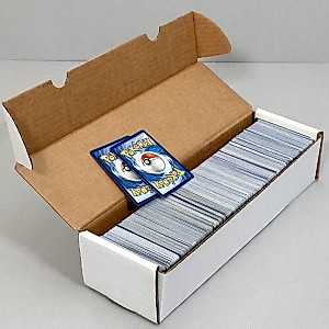 BCW Single Row Gaming Card Storage Box - 1ct | 1000 Count Card Holder Box | Corrugated Paper Cardboard Holder | Card Storage Box For Bulk CCG Card Collection Organization