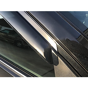 Puermto 94550 Side Window Visor Wind Deflector, 4pcs Out-Channel Rain Guards Set fit for 2006 Lincoln Zephyr&2007-2012 Lincoln MKZ& 2006-2012 Ford Fusion&2006-2011 Mercury Milan