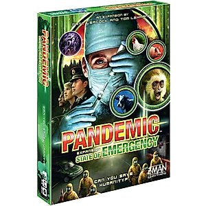 Pandemic State of Emergency Board Game EXPANSION | Family Board Game | Strategy Board Game | Cooperative Board Game | Ages 8+ | 2 to 4 players | Average Playtime 45 minutes | Made by Z-Man Games