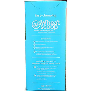 sWheat Scoop Multi-Cat All-Natural Clumping Cat Litter, 12.3lb Box