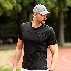 SAAKA Max Dry Hat for Men & Women. Lightweight Performance Cap. Golfing, Running, Tennis, Workout, Sports Graphite