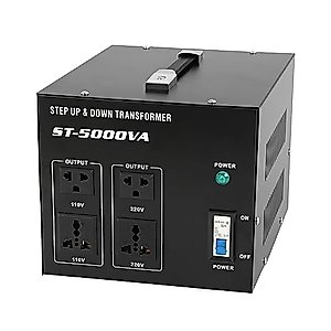 Voltage Converter Transformer 5000W Watt Heavy Duty Step Up/Down 110V to 220V Home Commercial Voltage Converter