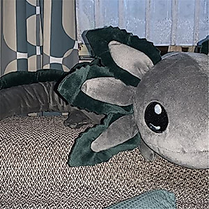 4Pound Axolotl Weigted Plush -Realistic, 26Inch Cute Grey AxOLOTL Plushie Large Weighted Stuffed Anmal Toy Christmas Birthday Gifts For Kids