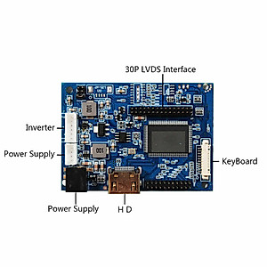 VSDISPLAY 7" 7 inch 800×600 4:3 CLAA070MA0ACW LCD Screen TFT Monitor and HD-MI LCD Controller Board 60 pin