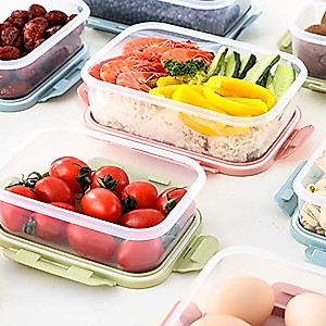 HoleviFO Food Storage Containers with Airtight Lids - Food Prep Containers Meal Prep - Lunch Containers with Lids - Meal Prep Containers -Microwave, Stackable (blue)